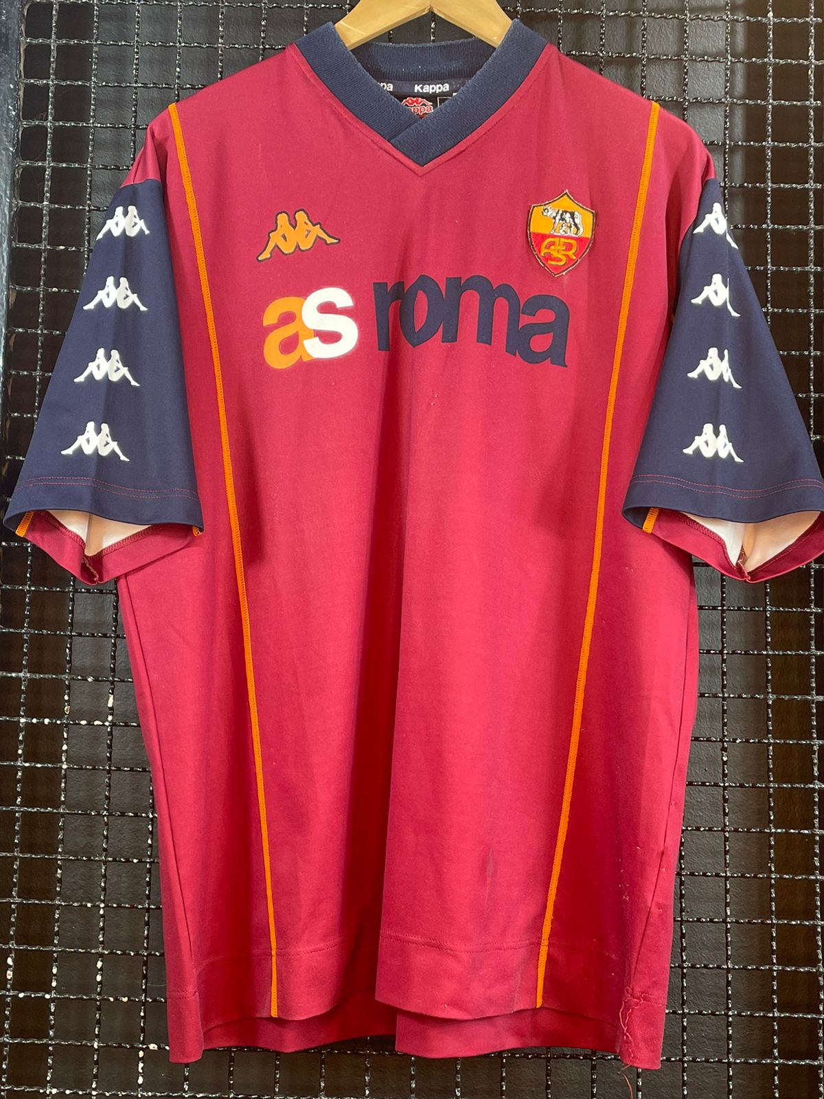 Camisa Roma Kappa treino - Memorias do Esporte