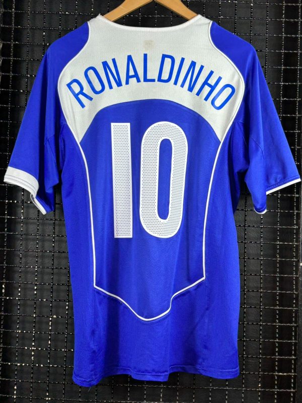 Camisa Brasil Nike 2004 Ronaldinho Gaúcho Total 90 - Memorias do Esporte
